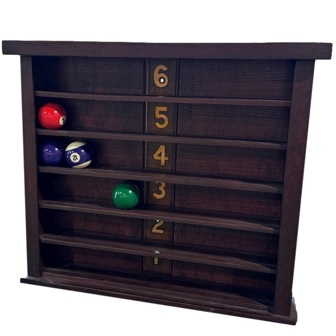 Antique Billiard Ball Display Rack - A.E. Schmidt Shop