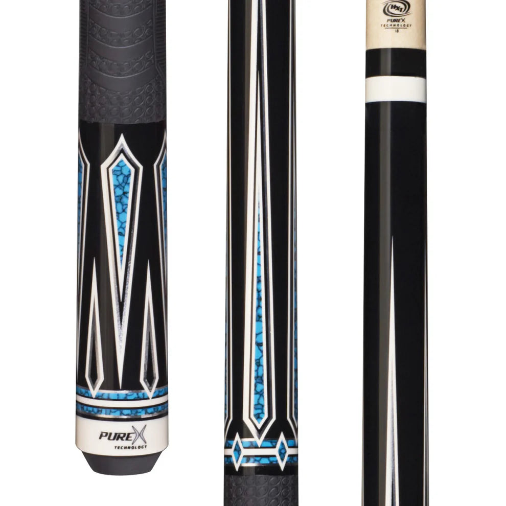 Pure X Black with Blue Recon Cue - A.E. Schmidt Shop